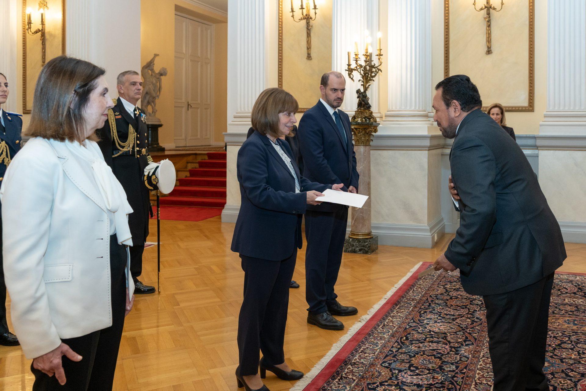 Τελετή επίδοσης διαπιστευτηρίων νέων Πρέσβεων - Aρχική